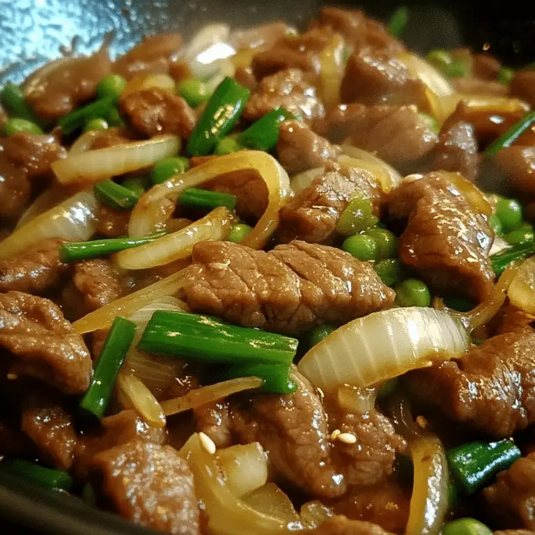 Chinese Beef and Onion Stir Fry - Succulent Recipes