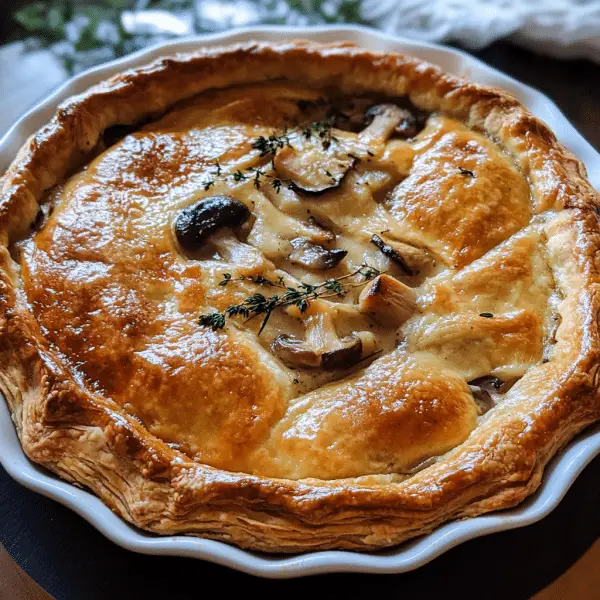 French Chicken and Mushroom Pie Recipe - Succulent Recipes
