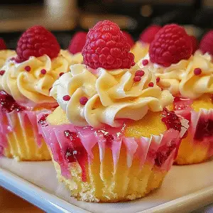 Raspberry Lemon Heaven Cupcakes Recipe - Succulent Recipes