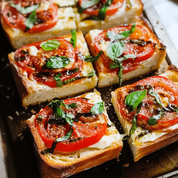 Caprese Garlic Bread - Succulent Recipes