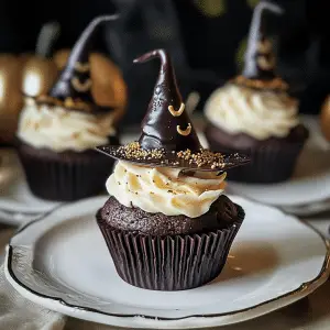 Easy Witch Hat Cupcakes for Halloween - Succulent Recipes