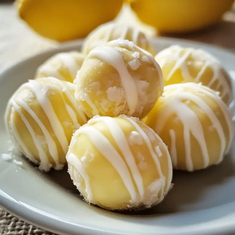 Lemon White Chocolate Truffles - Succulent Recipes