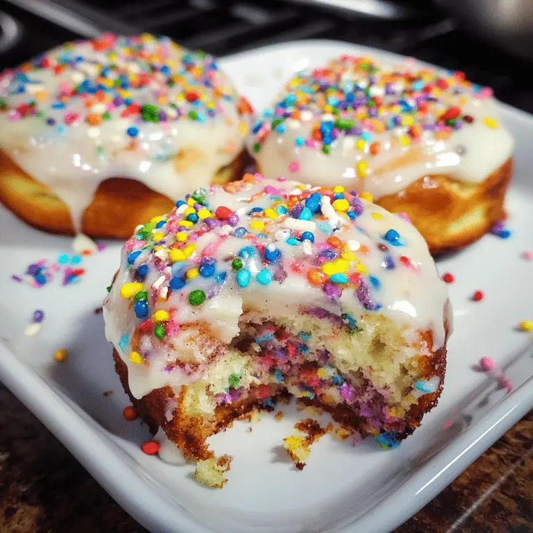 Overnight Funfetti Cinnamon Rolls - Succulent Recipes
