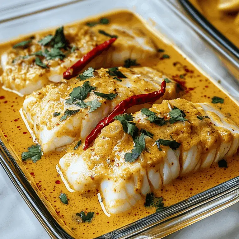 Coconut Curry Baked Cod - Succulent Recipes
