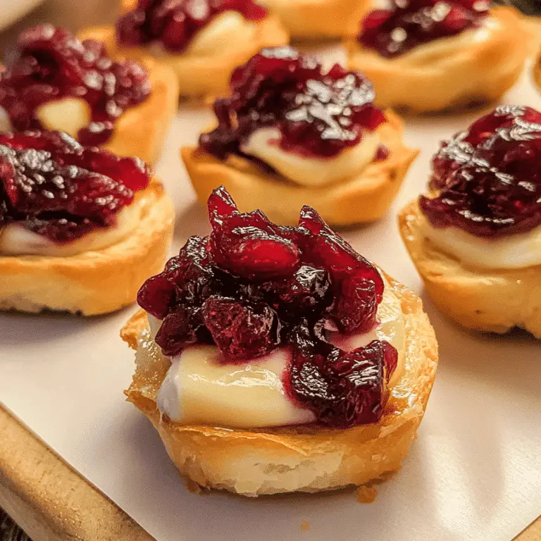 Cranberry Brie Bites - Succulent Recipes