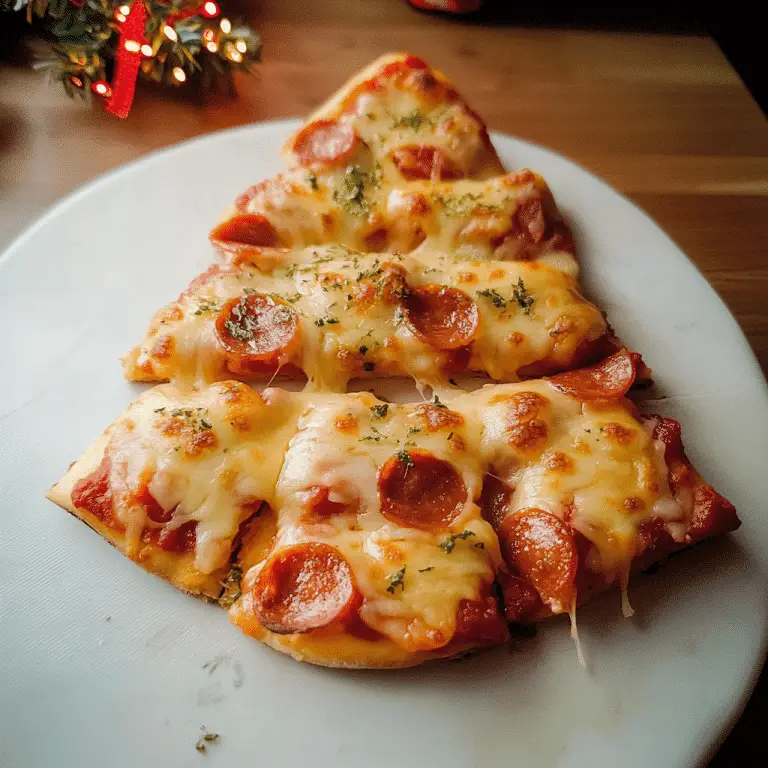 Christmas Tree Pizza - Succulent Recipes