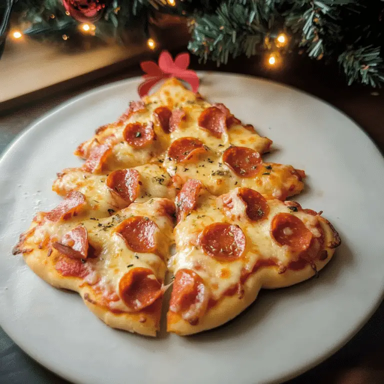 Christmas Tree Pizza - Succulent Recipes