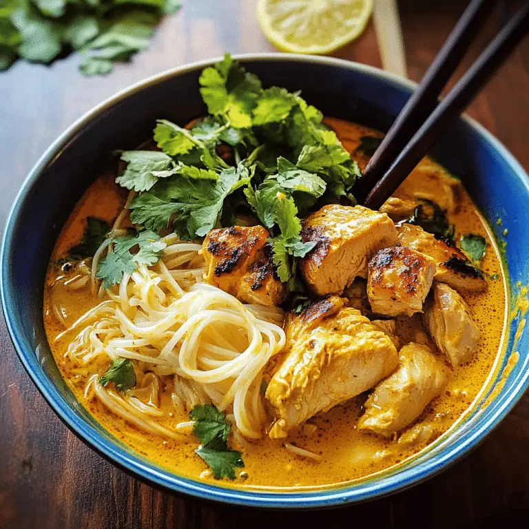Creamy Thai Turmeric Chicken and Noodles - Succulent Recipes