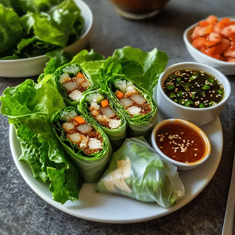 Lettuce Wrap Summer Rolls - Succulent Recipes