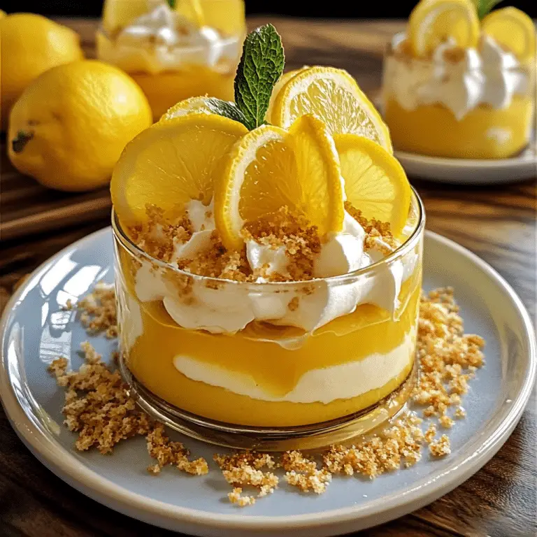 Luscious Lemon-Vanilla Delight - Succulent Recipes