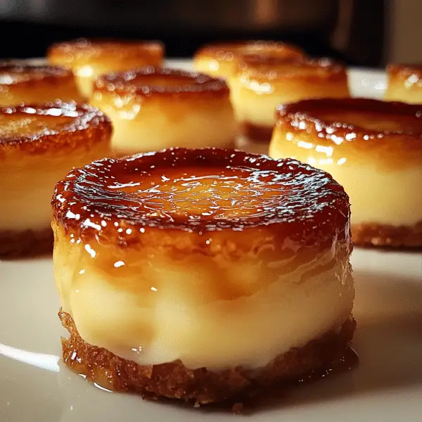 Mini Crème Brûlée Cheesecakes - Succulent Recipes