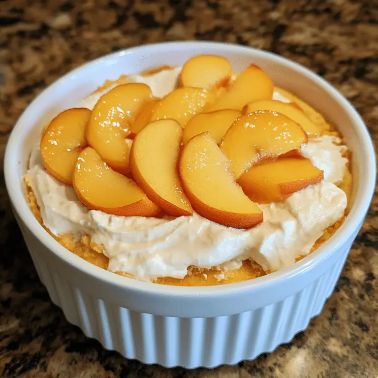Peach Cheesecake Dip - Succulent Recipes