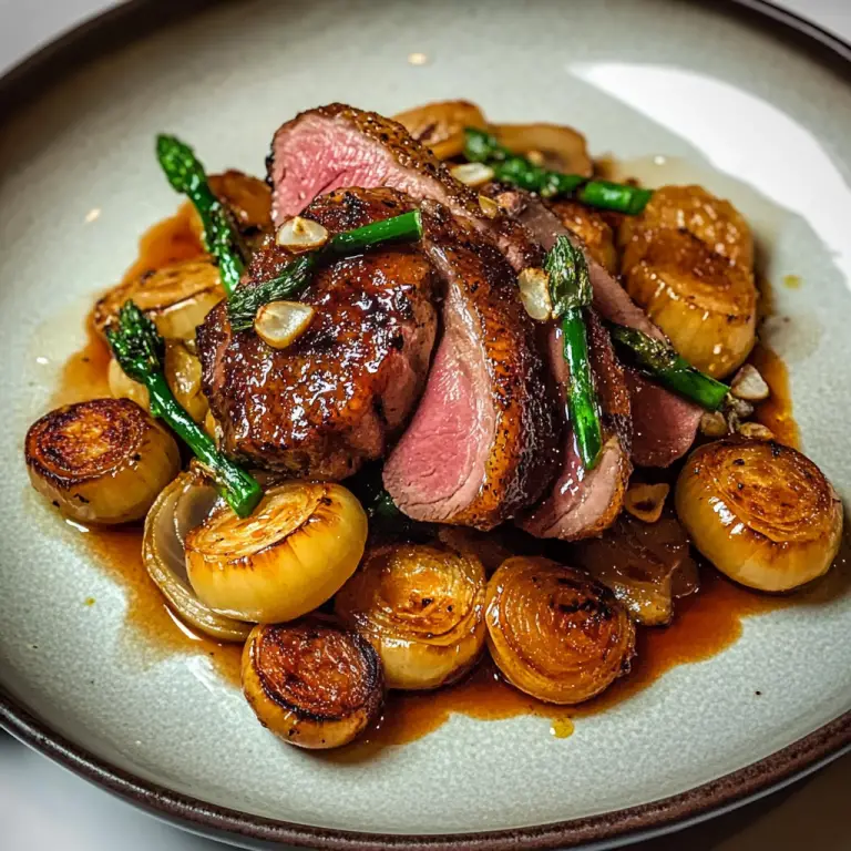 Perfectly Seared Duck Breast with Cipollini Onions - Succulent Recipes