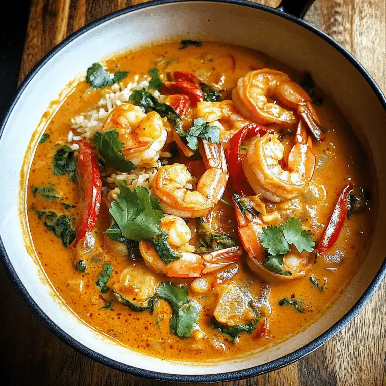 Thai Coconut Shrimp Curry - Succulent Recipes