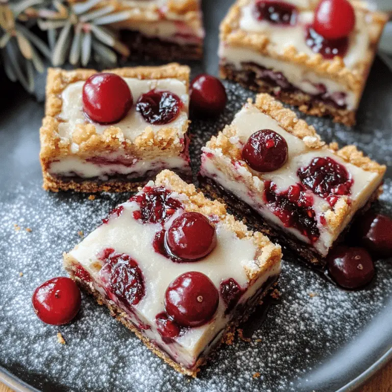 Vegan Cherry Bakewell Bars - Succulent Recipes
