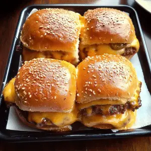 Cheeseburger Sliders - Succulent Recipes