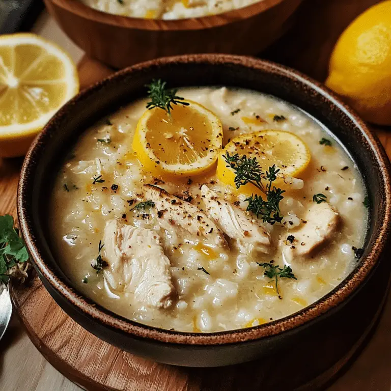 Cozy Lemon Chicken & Rice Soup - Succulent Recipes
