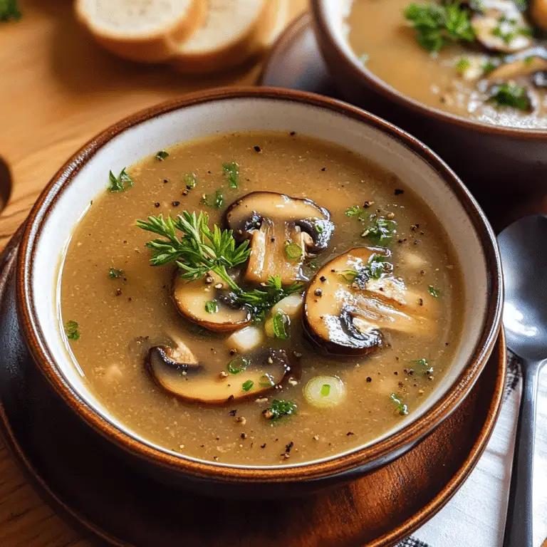 Double Umami Mushroom Soup - Succulent Recipes