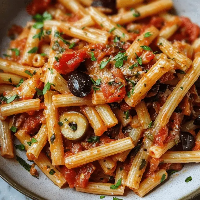 Easy Pasta Puttanesca - Succulent Recipes