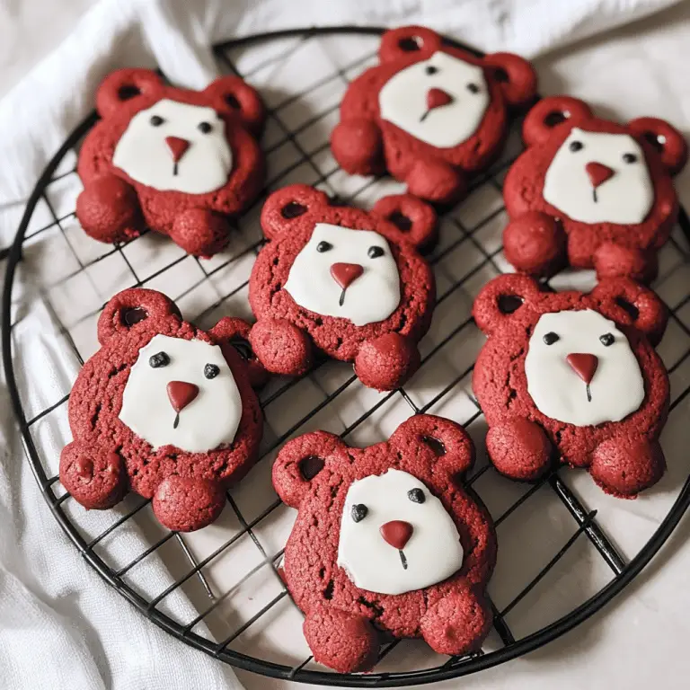Red Velvet Bear Cookies - Succulent Recipes