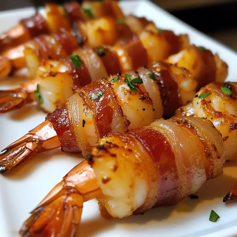 Turkey Bacon-Wrapped Shrimp - Succulent Recipes
