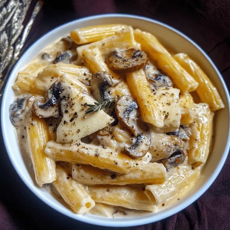 Creamy Taleggio and Mushroom Pasta - Succulent Recipes