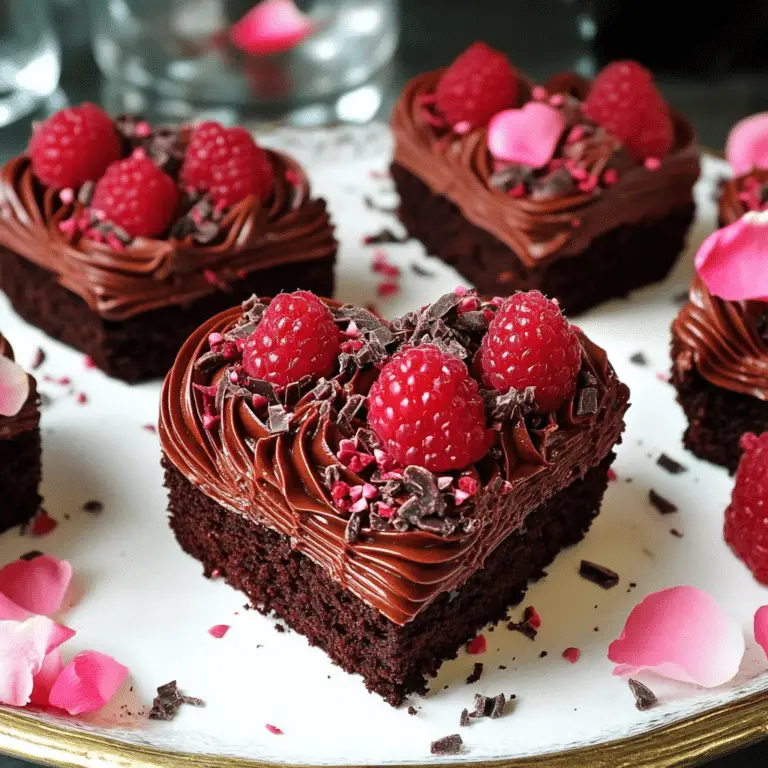 Rose Raspberry Chocolate Heart Cakes - Succulent Recipes