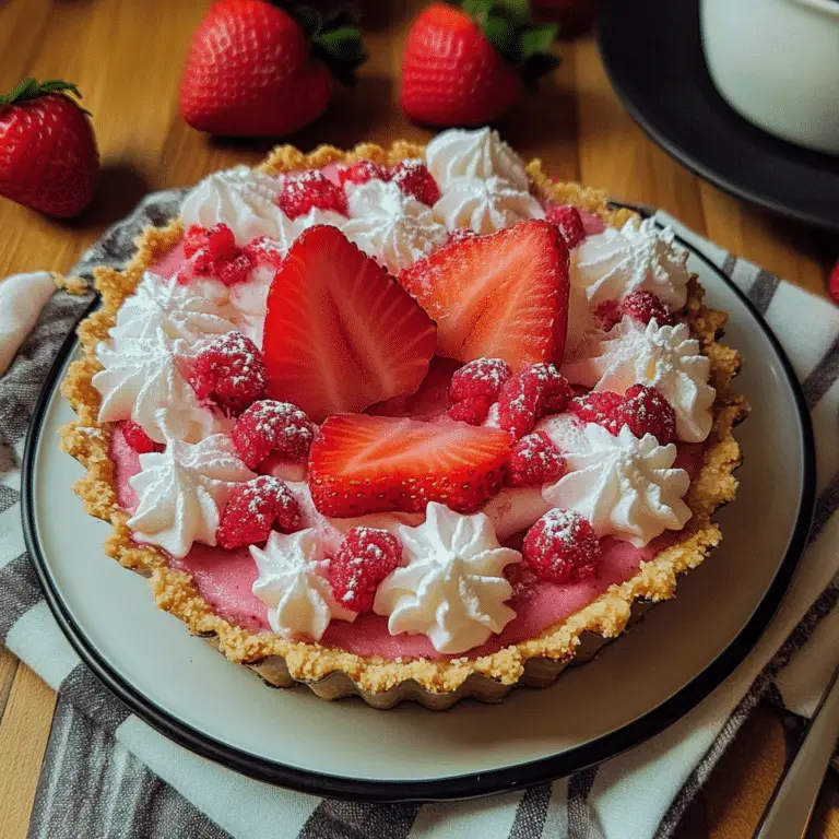 Strawberry Shortcake Mousse Tart - Succulent Recipes