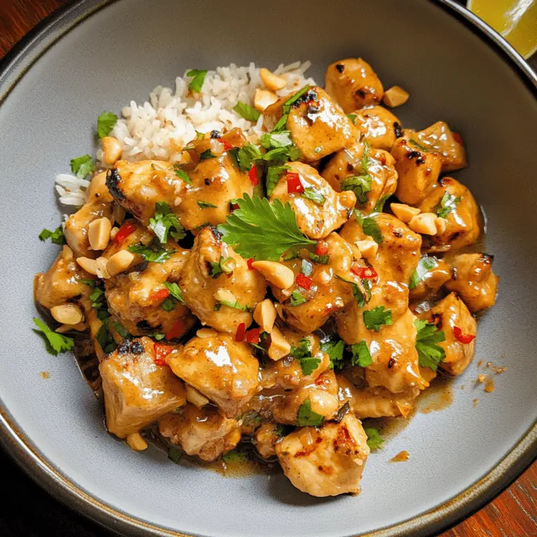 Thai Peanut Chicken - Succulent Recipes