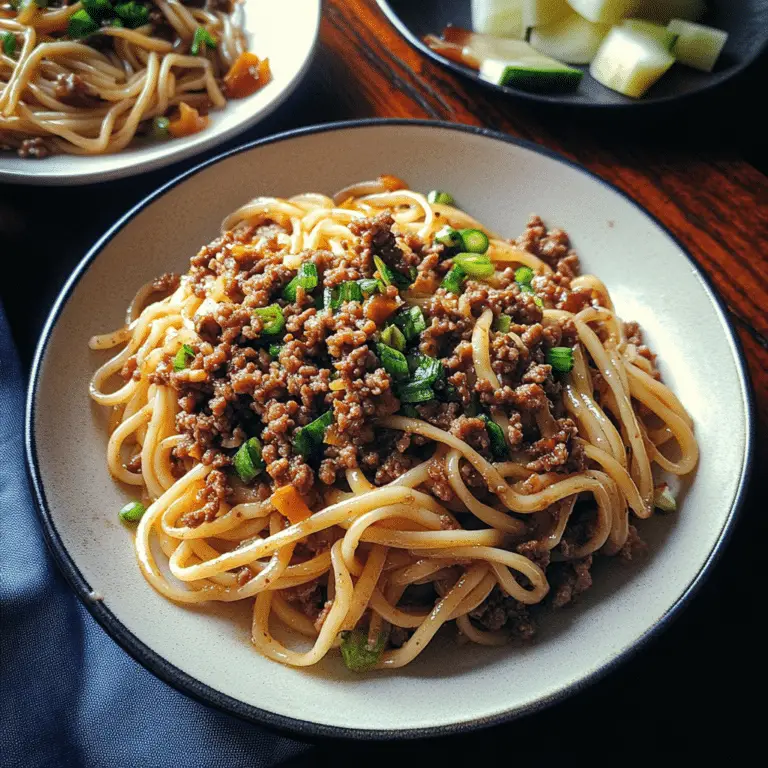 Asian Ground Beef Noodles - Succulent Recipes