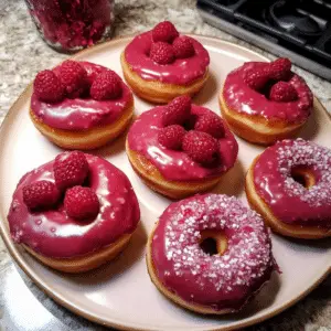 Baked Raspberry Donuts - Succulent Recipes