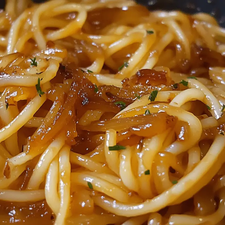 Caramelized Onion Pasta - Succulent Recipes
