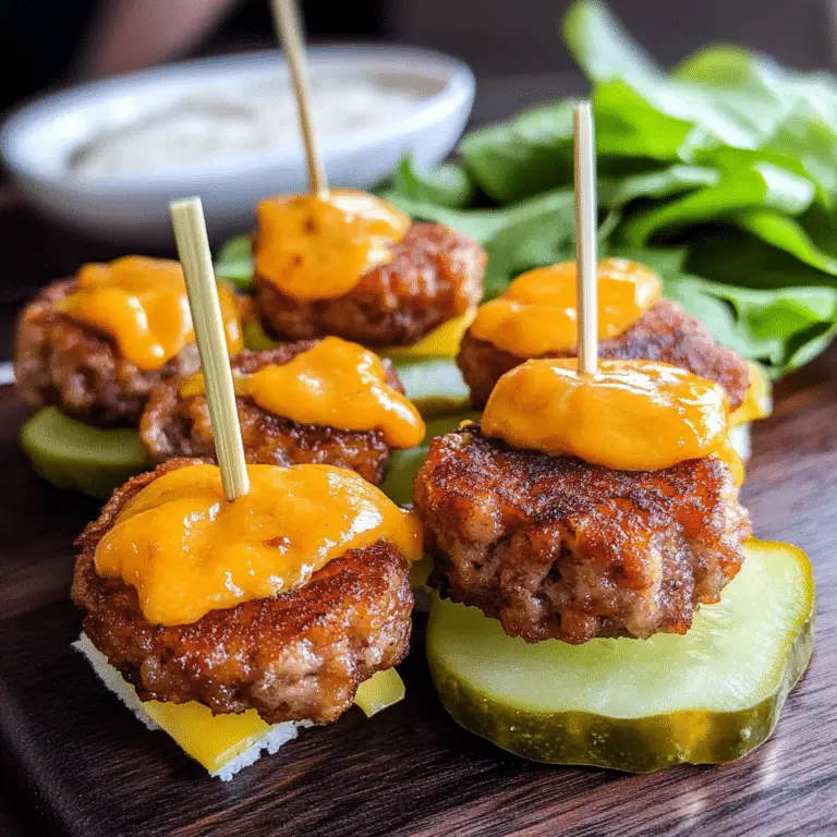Low Carb Big Mac Bites - Succulent Recipes