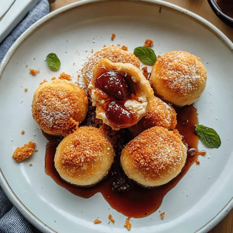 Plum Dumplings with Ricotta Recipe - Succulent Recipes