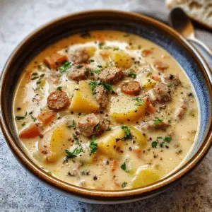 Potato and Sausage Chowder - Succulent Recipes