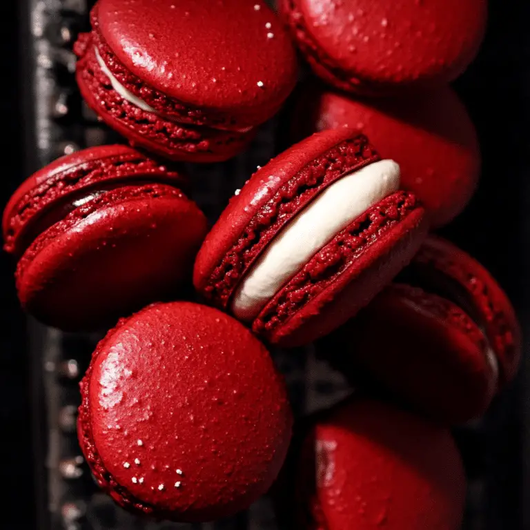 Red Velvet Macarons with Mascarpone Frosting - Succulent Recipes