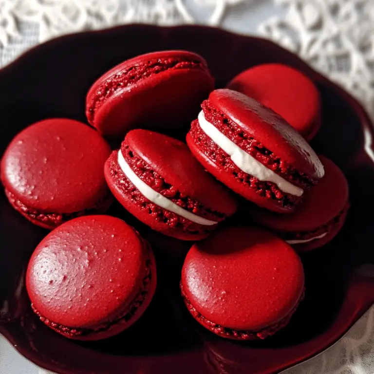 Red Velvet Macarons with Mascarpone Frosting - Succulent Recipes