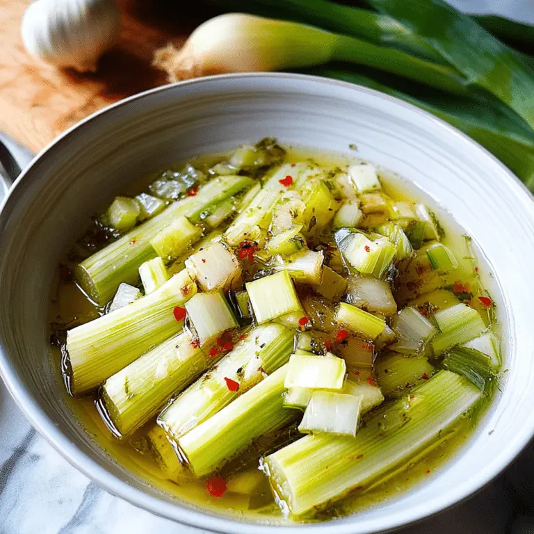 Leeks Vinaigrette (Vinaigrette aux Poireaux) - Succulent Recipes