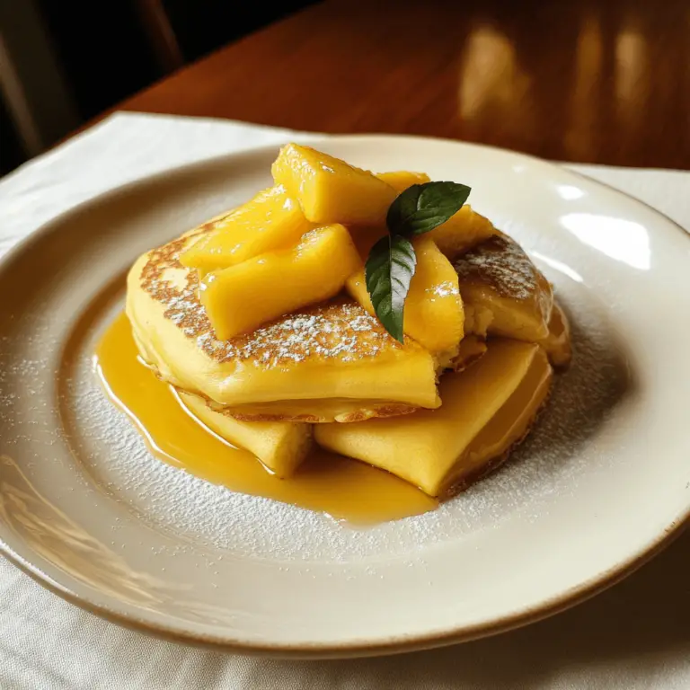 Mango Pancakes - Succulent Recipes