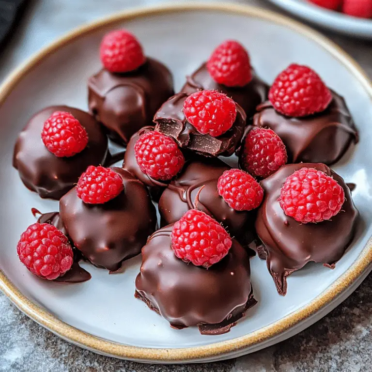 Raspberry Filled Chocolate Bites - Succulent Recipes