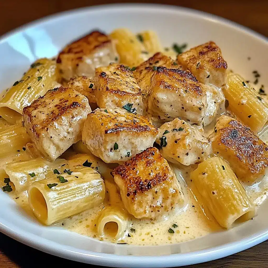 Creamy Garlic Butter Chicken and Rigatoni in Parmesan Sauce: An ...