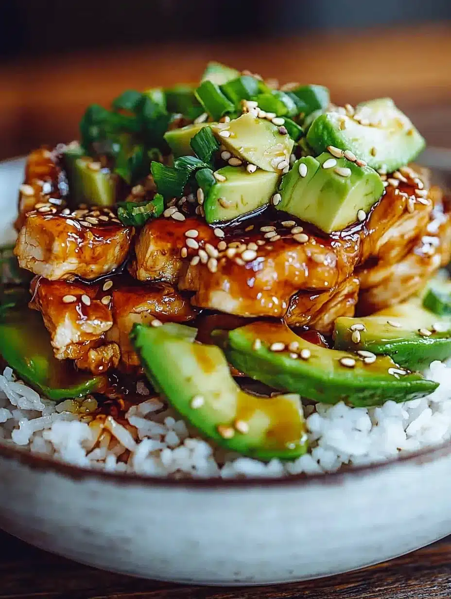 Teriyaki Chicken Avocado Rice Bowl: An Incredible Ultimate Recipe ...