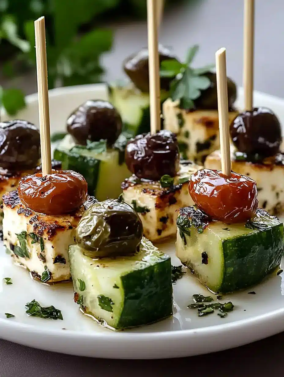 Feta Skewers with Cucumber: The Ultimate Amazing Recipe - Succulent Recipes
